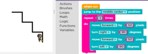 Drawing patterns in code.org | Help Kids Create